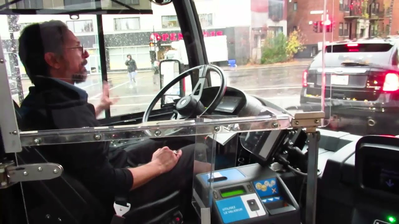 MONTREAL STM CITY BUS RIDE WITH DRIVER FRIEND NOVEMBER 2021 - YouTube