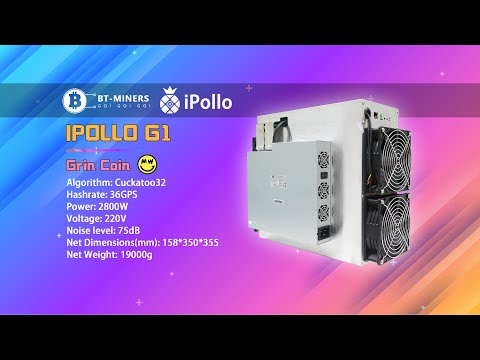 iPollo G1 Grin Coin Miner 36GH/S | BT-MINERS – Cryptocurrency Miner ...