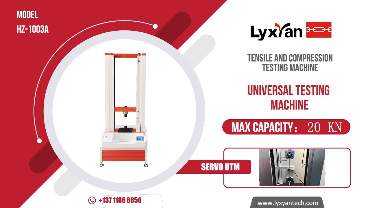 Aluminum alloy tensile testing machine HZ-1003A - YouTube
