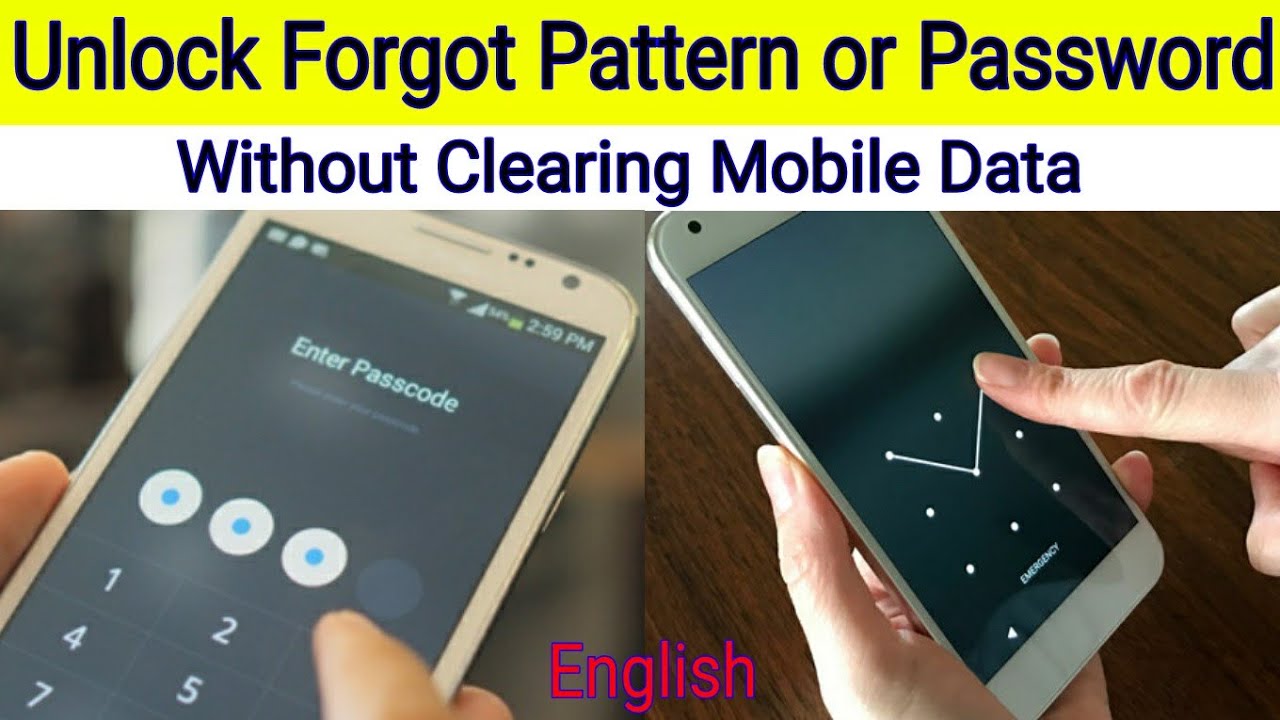 How To Unlock Forgotten Pattern or Password Without Clearing Data - YouTube