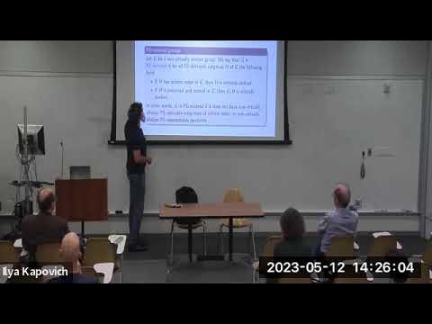 "Metabelian groups: isomorphism and first-order equivalence", Alexei Miasnikov, May 12, 2023 ...
