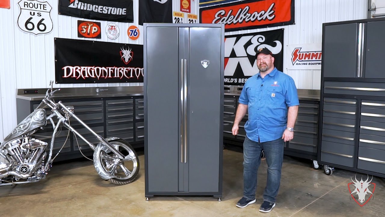 Dragonfire Pro Series Garage Locker Cabinet - YouTube