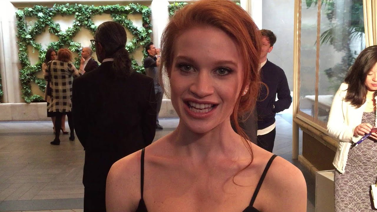 Sarah Hay ('Flesh and Bone') chats on the BAFTA tea party red carpet ...