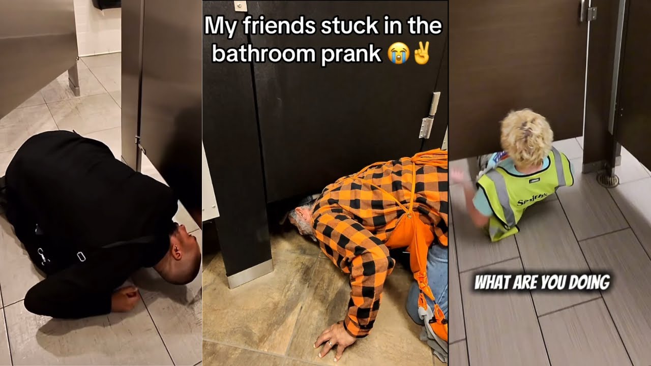 My Friend Stuck In The Bathroom Prank😂🤣! - YouTube