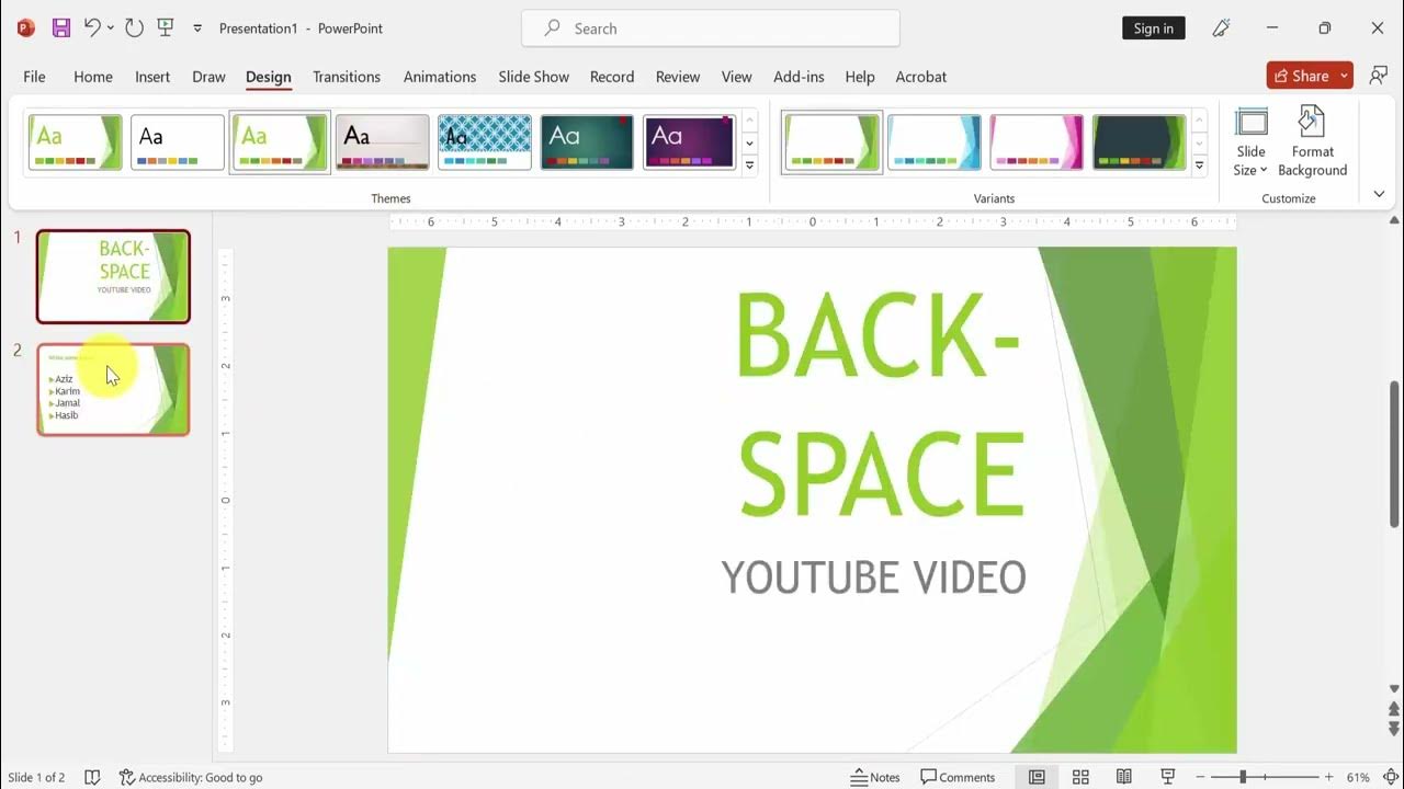How to format all slides in PowerPoint at once - YouTube