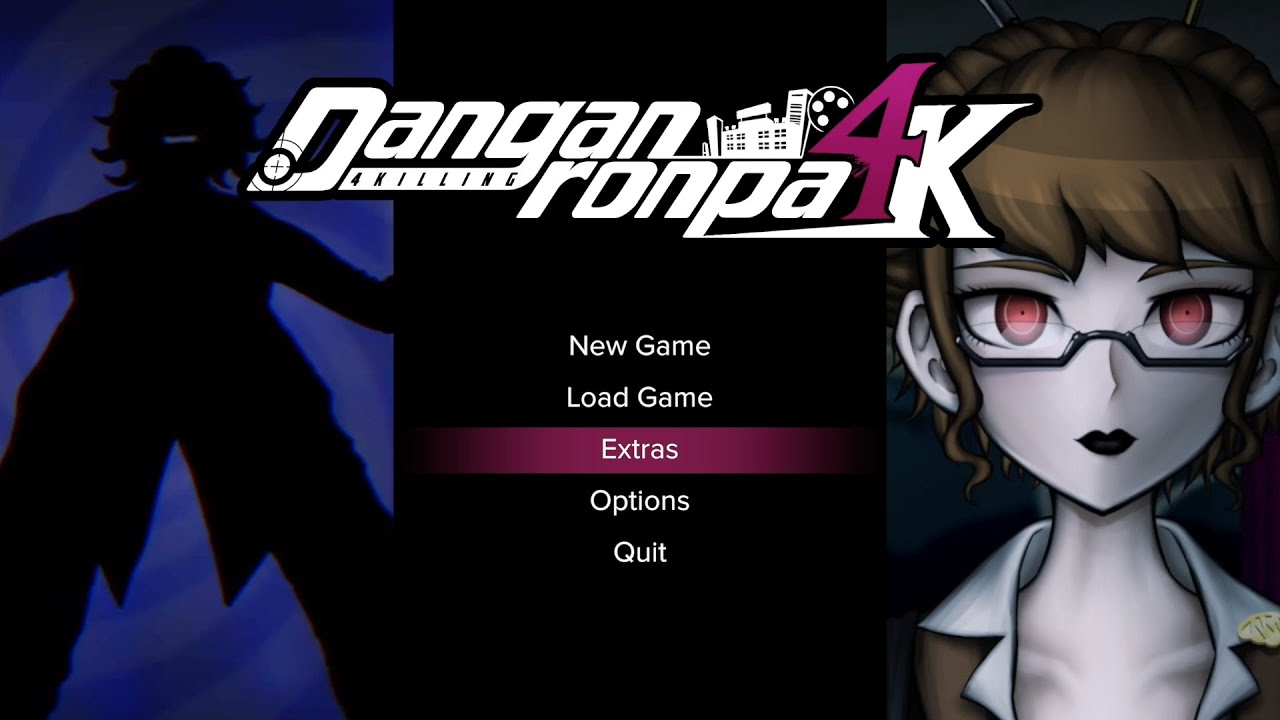 Danganronpa 4K– Full Title & Menu Screen (Game) - YouTube