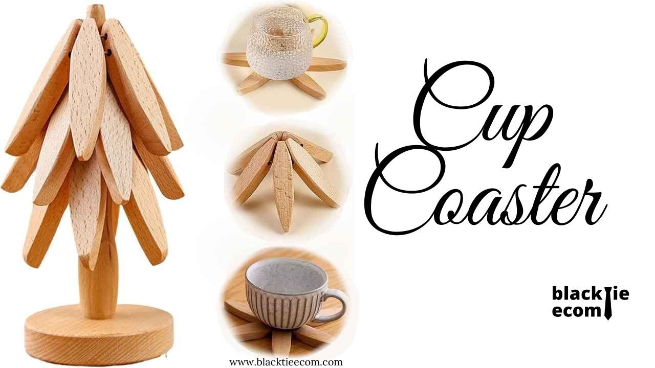 Elevate Your Table Setting: Creative Wooden Tree Decoration Coaster Cup ...