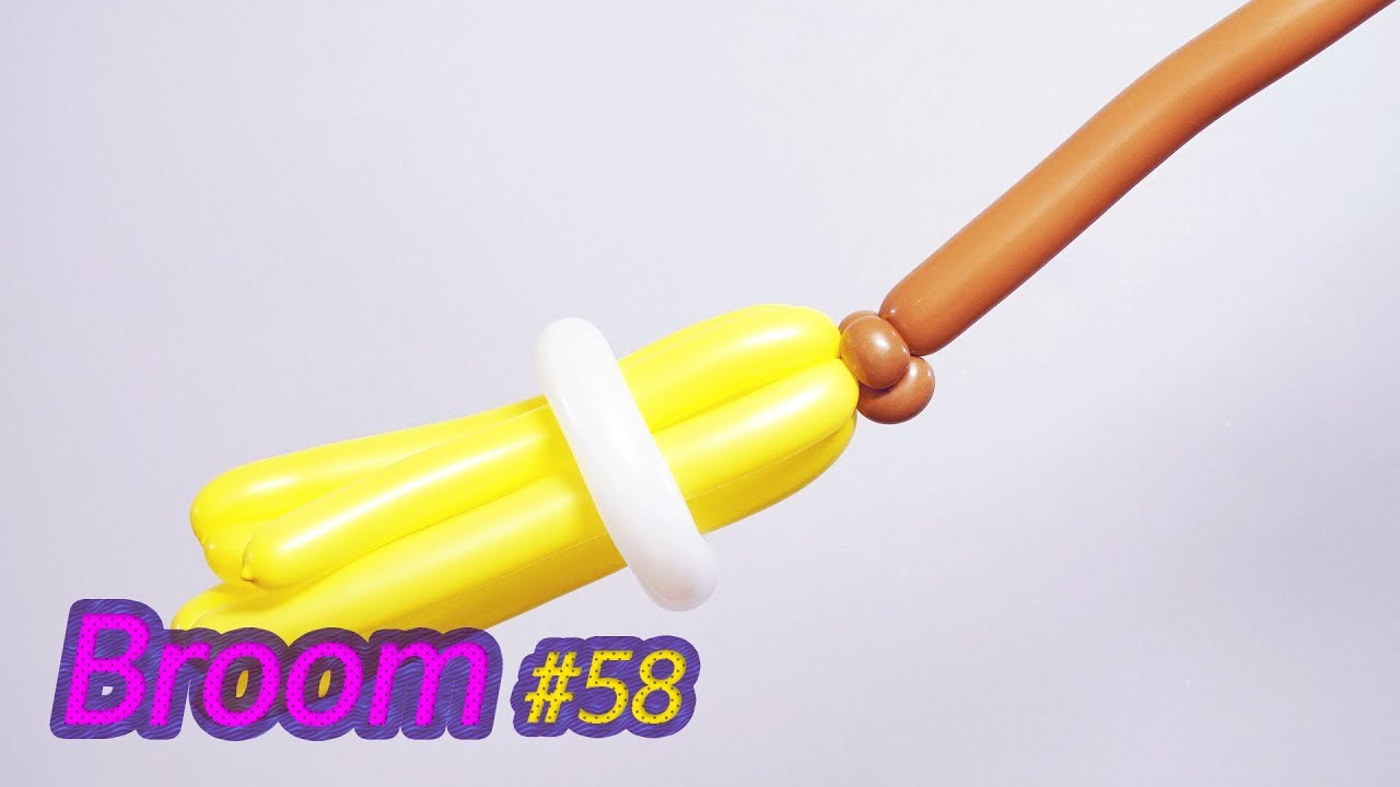 Making Balloon Art Broom #58 / 풍선아트 빗자루 만들기 #58 - YouTube