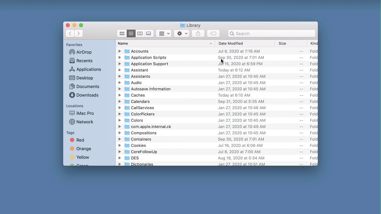 Where is the ~/Library folder on macOS - YouTube