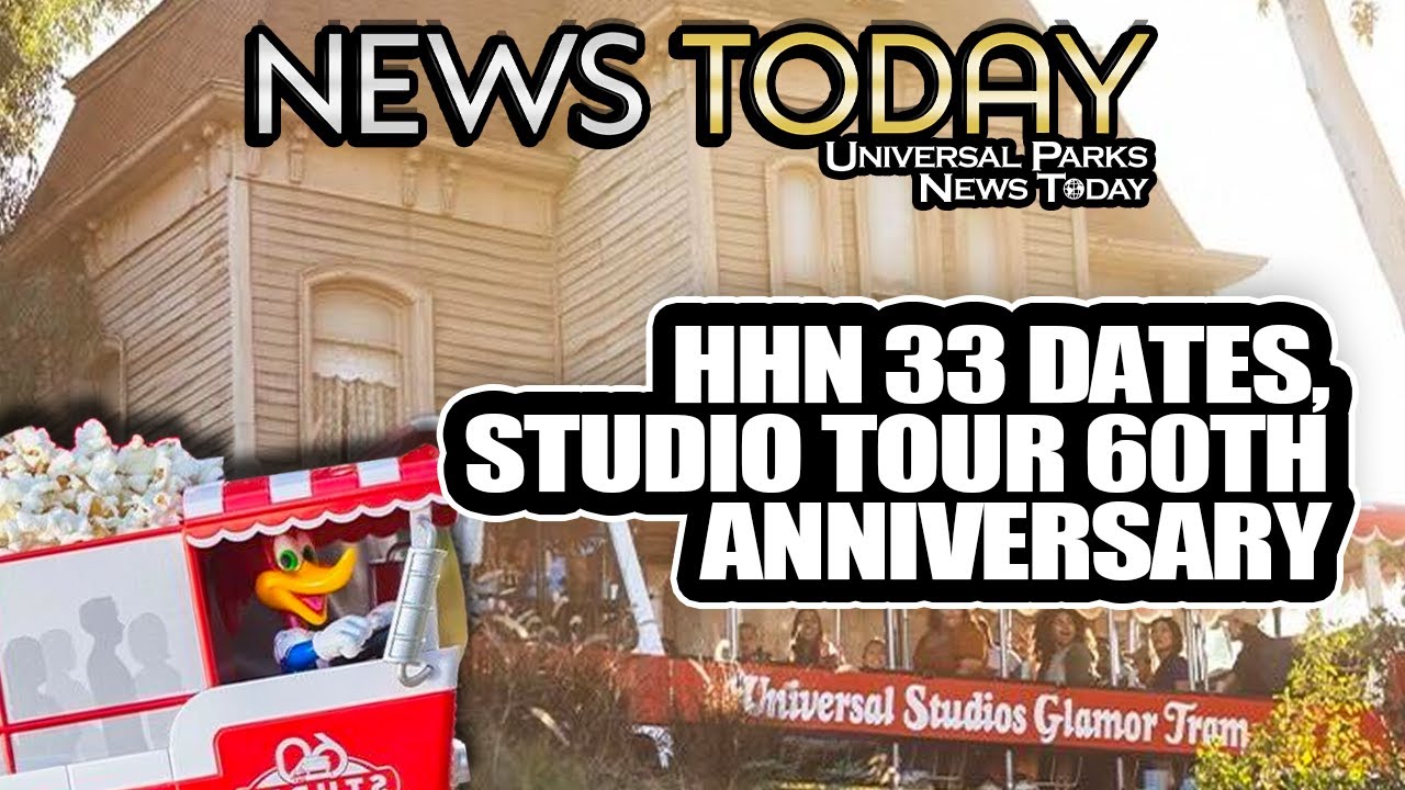 Halloween Horror Nights Dates, Studio Tour 60th Anniversary - YouTube