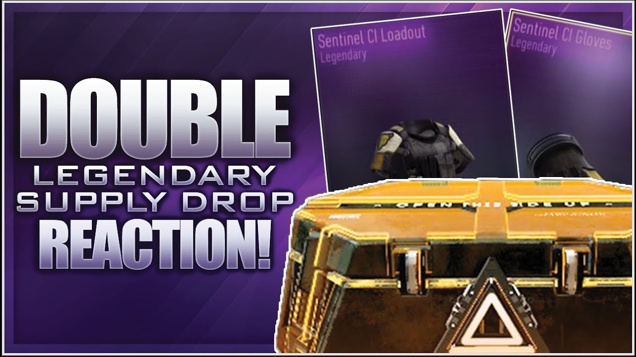 BEST "LEGENDARY SUPPLY DROP OPENING" REACTION! "DOUBLE LEGENDARY IN 1 ...