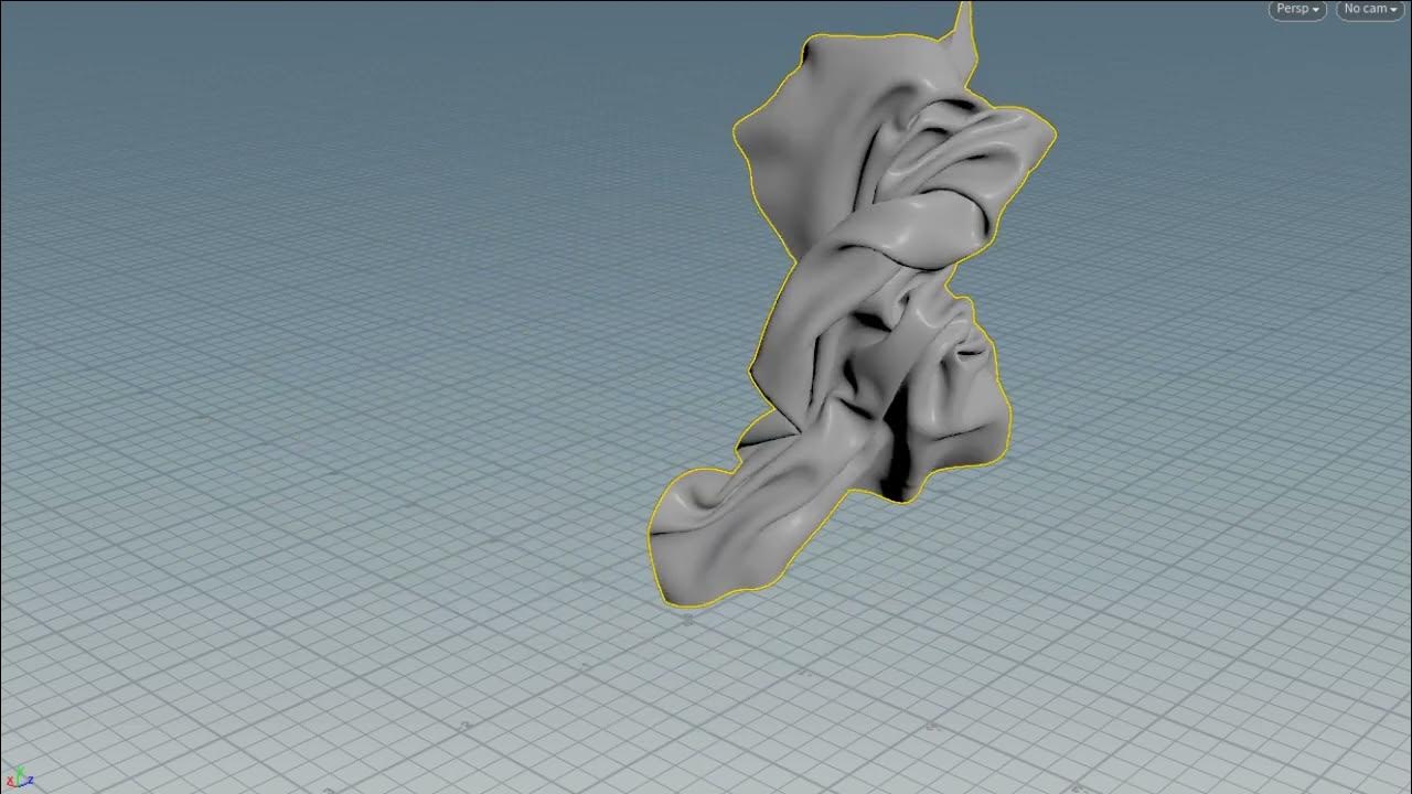 Houdini vellum cloth + custom velocity - YouTube