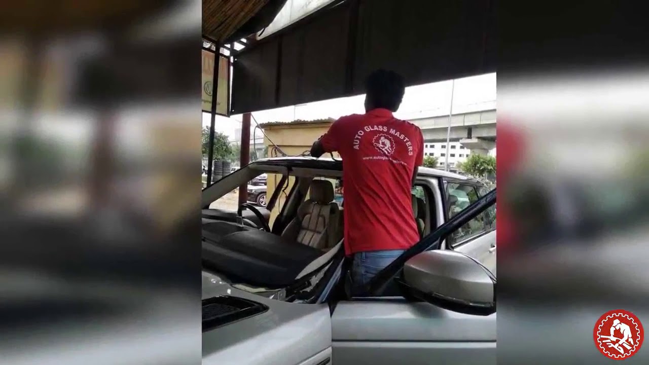 Range Rover Sports windshield replacement - YouTube