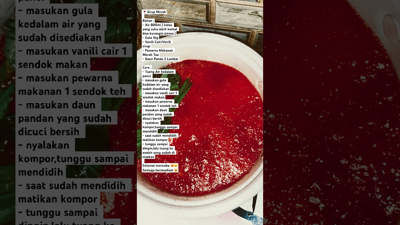 🍷 Sirup Merah - YouTube