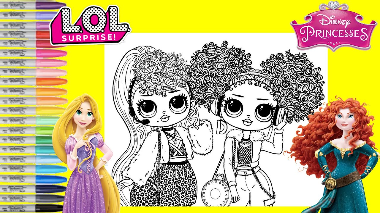 LOL Surprise O.M.G Dolls Repainted as Disney Princess Rapunzel and ...