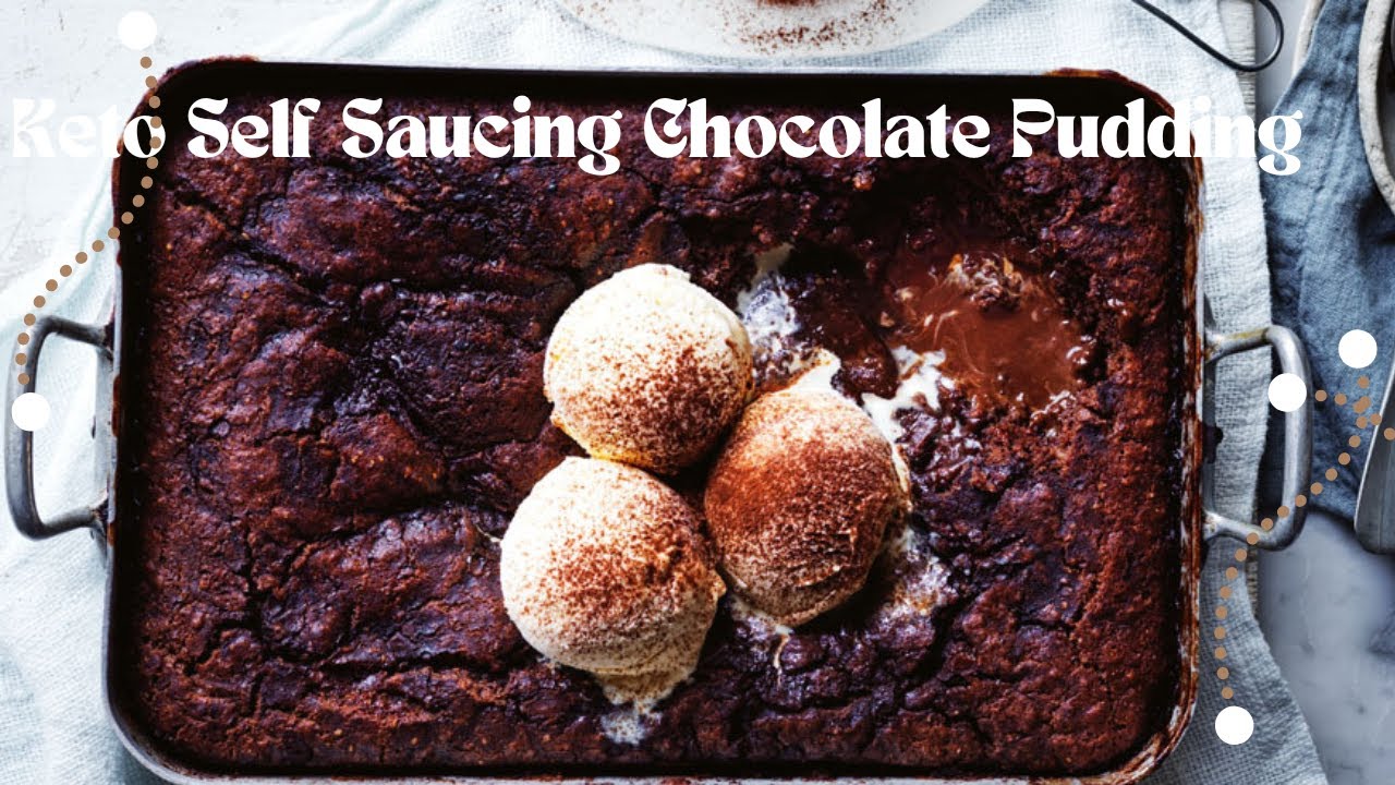 How to. make a Keto Self Saucing Chocolate Pudding with Raspberries ...