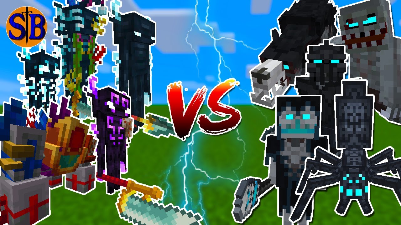 Deepling gang vs Dread Gang | Minecraft Mob Battle - YouTube