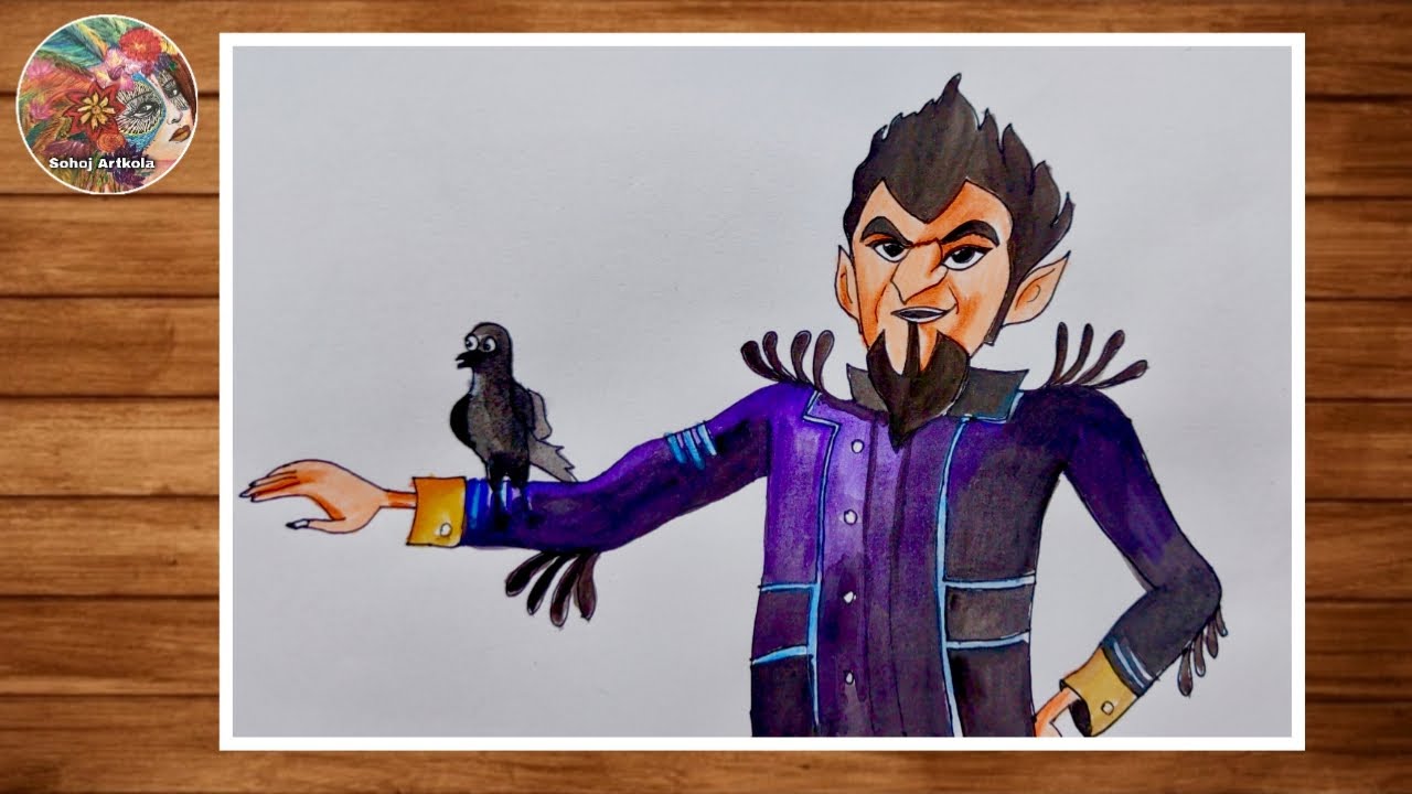 How To Draw The Crowman From Rudra Cartoon | Rudra Cartoon Drawing ...