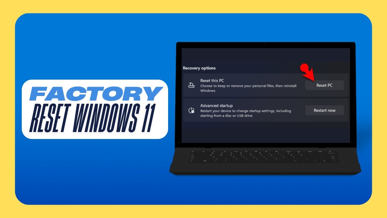 How to Reset Windows 11 to Factory Settings (2025) | Windows 11 Default ...
