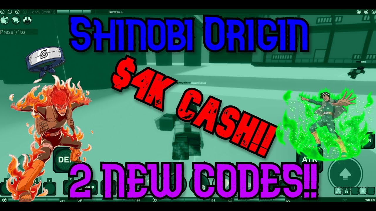 Shinobi Origin- 2NEW CODES($4000)/ Plus Ultra 2 gameplay coming later ...