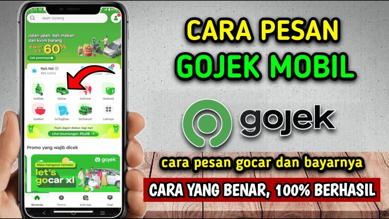 Cara Pesan Gojek Mobil | Cara Pesan Gocar Untuk Pemula - YouTube