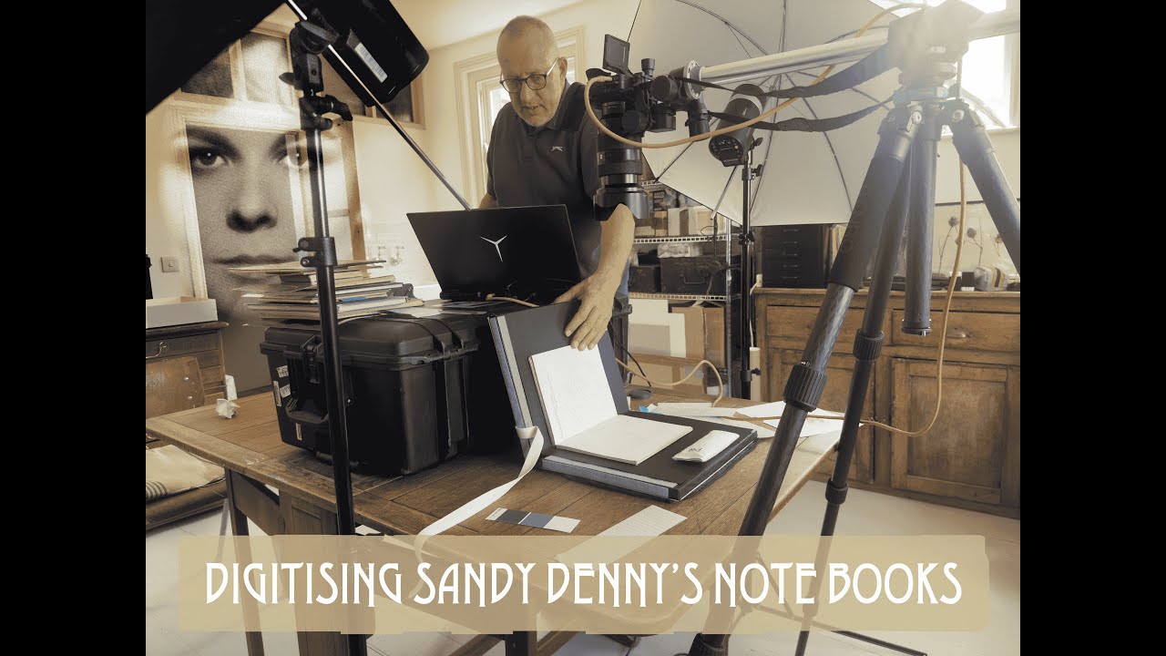 Digitising Sandy Denny's Note Books - YouTube
