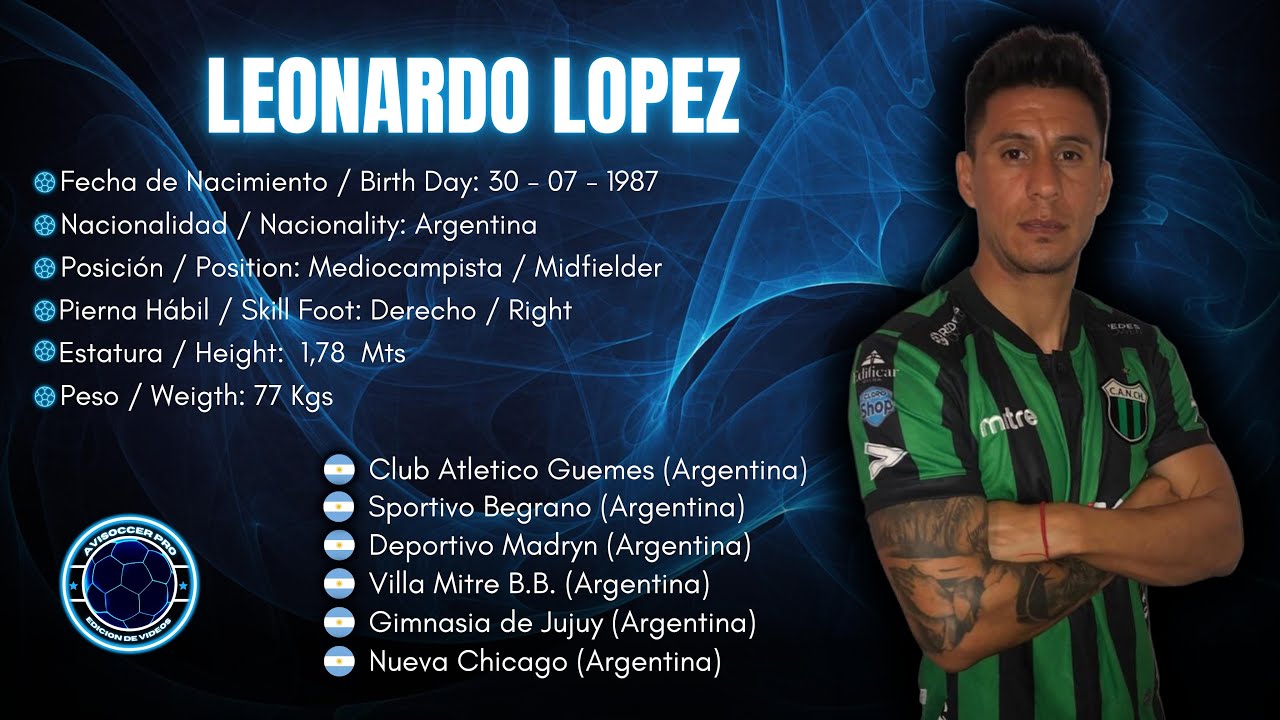 Leonardo Lopez #5 // Mediocampista - MIdfielder // Nueva Chicago 2023 ...