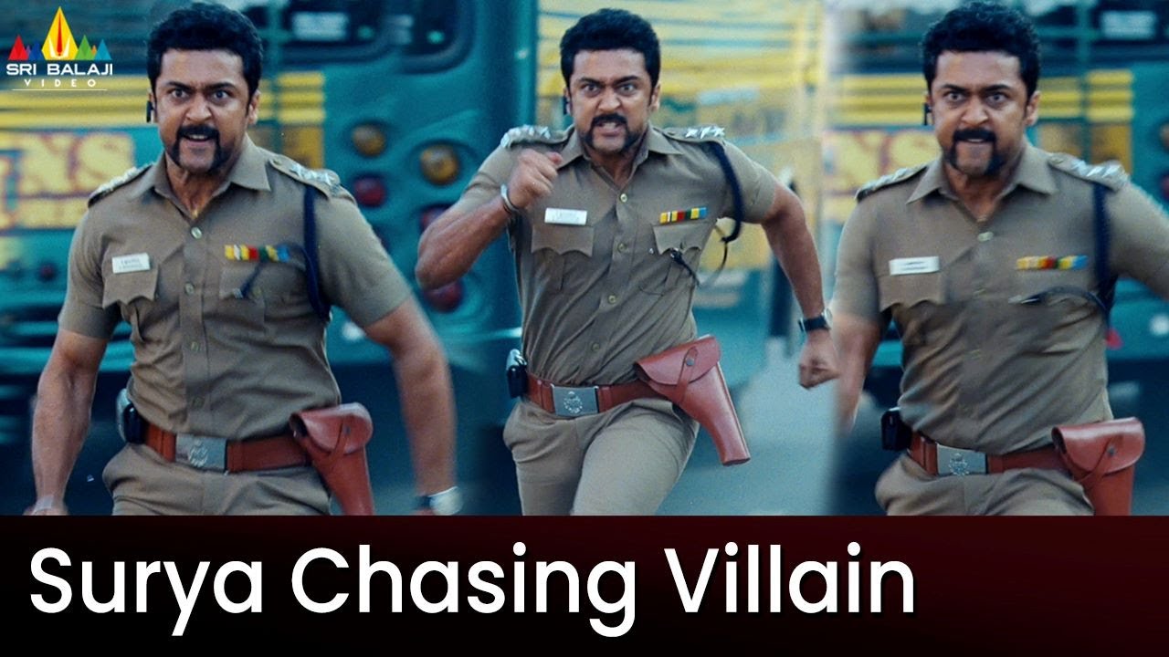 Surya Chasing Villains | Singam | Latest Telugu Movie Scenes | Anushka ...