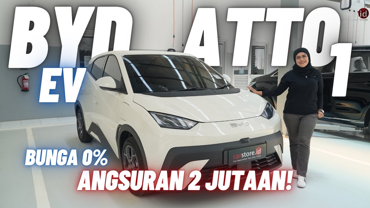 Harga Murah Dengan Fitur Melimpah ⁉️Review BYD Atto 1 EV Mobil Listrik ...