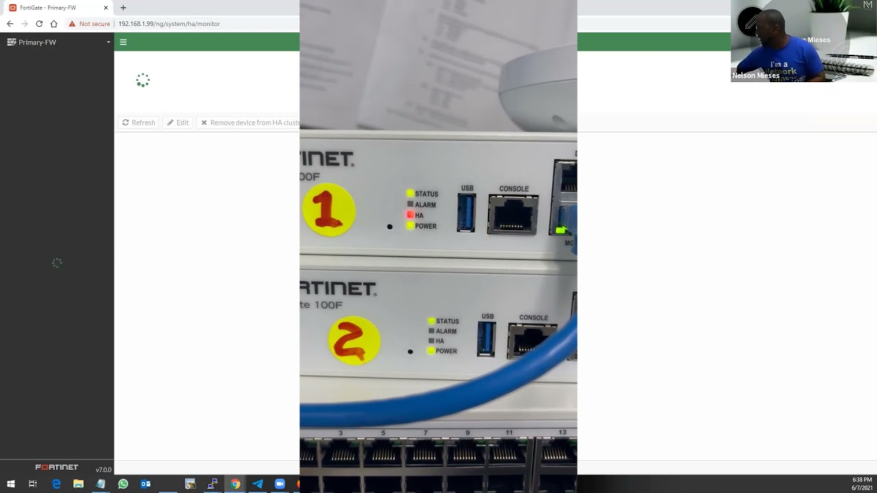 Fortinet Infraestructura parte 1, Fortigate HA configuration A-P ...