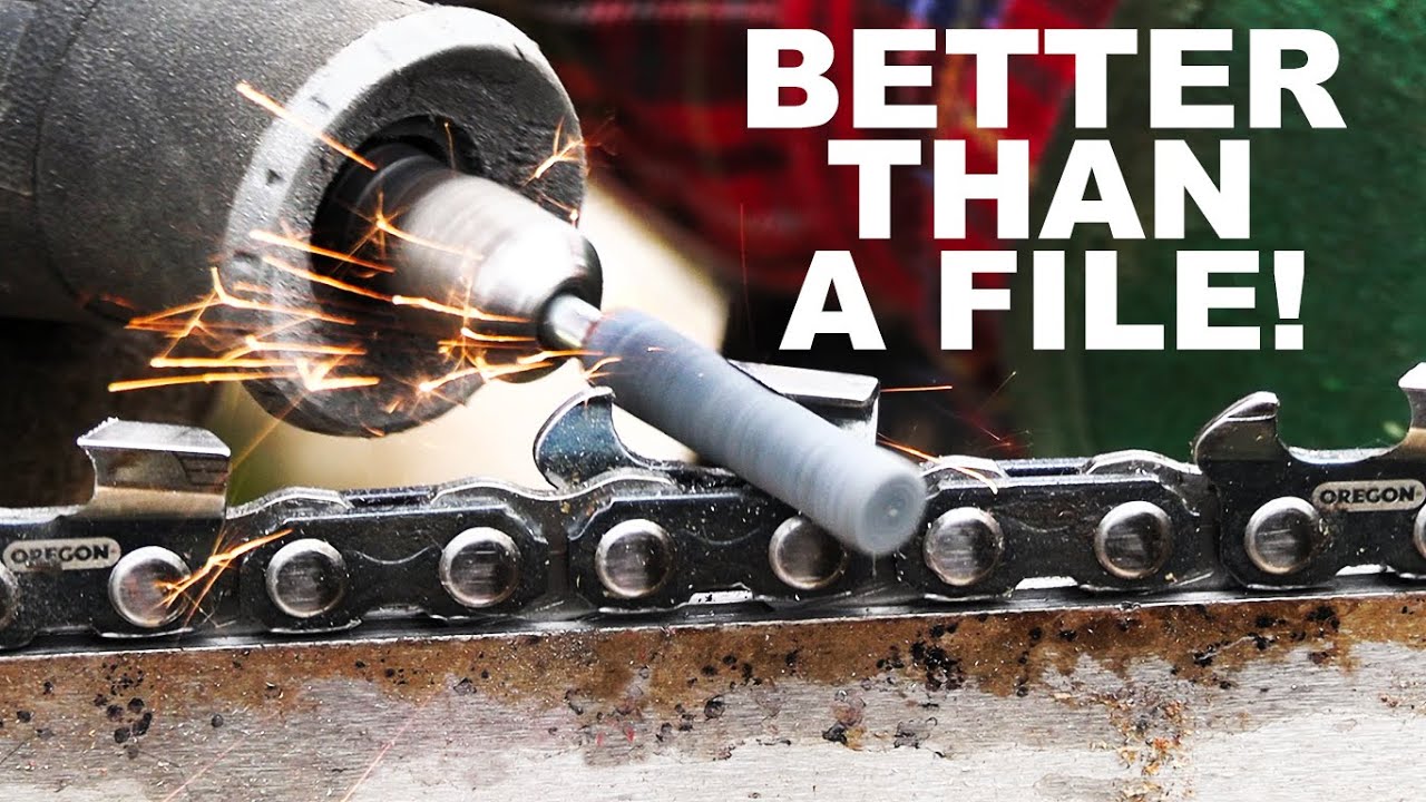 Is hand filing a chain saw the best? Maybe... MAYBE NOT! - YouTube
