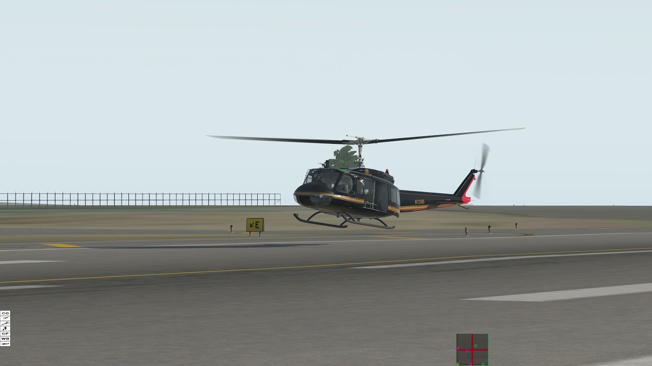 Numbus UH-1 autorotation landilg - YouTube