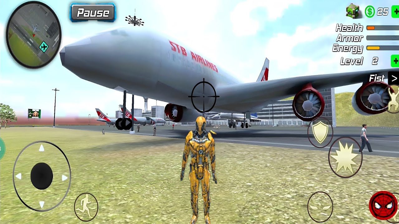 Super Crime Steel Iron Robot police killing Simulator #5 Andriod ...