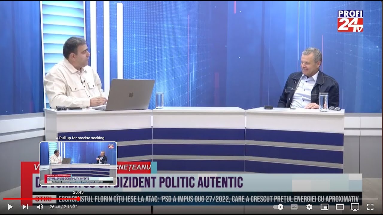 VERDE N FAȚĂ cu Razvan Corneteanu si dizidentul politic Radu Filipescu ...