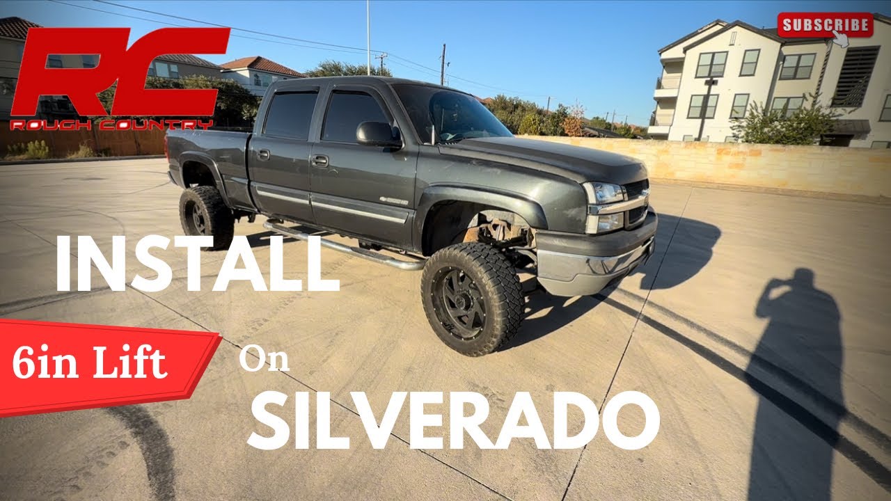 Installing 6in Rough Country lift on my 1500HD Chevy Silverado! - YouTube