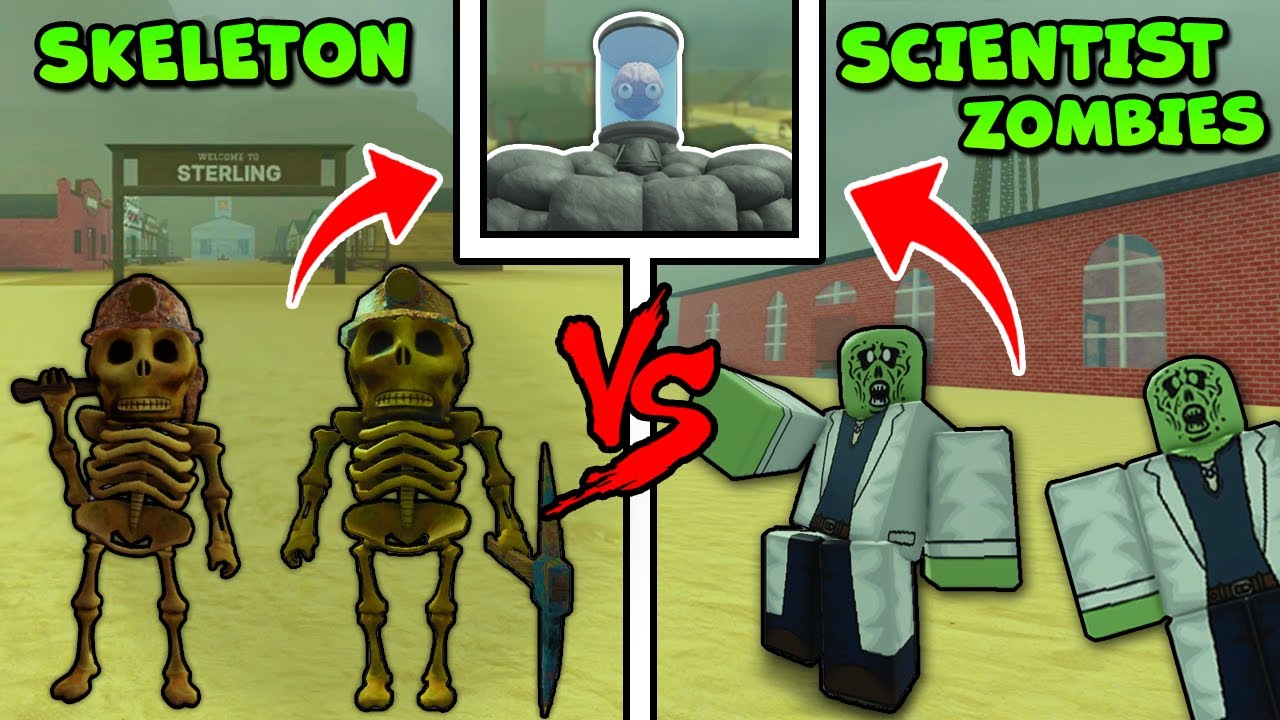 Dead Rails | Roblox | Skeletons from Sterling vs Scientist Zombies vs ...