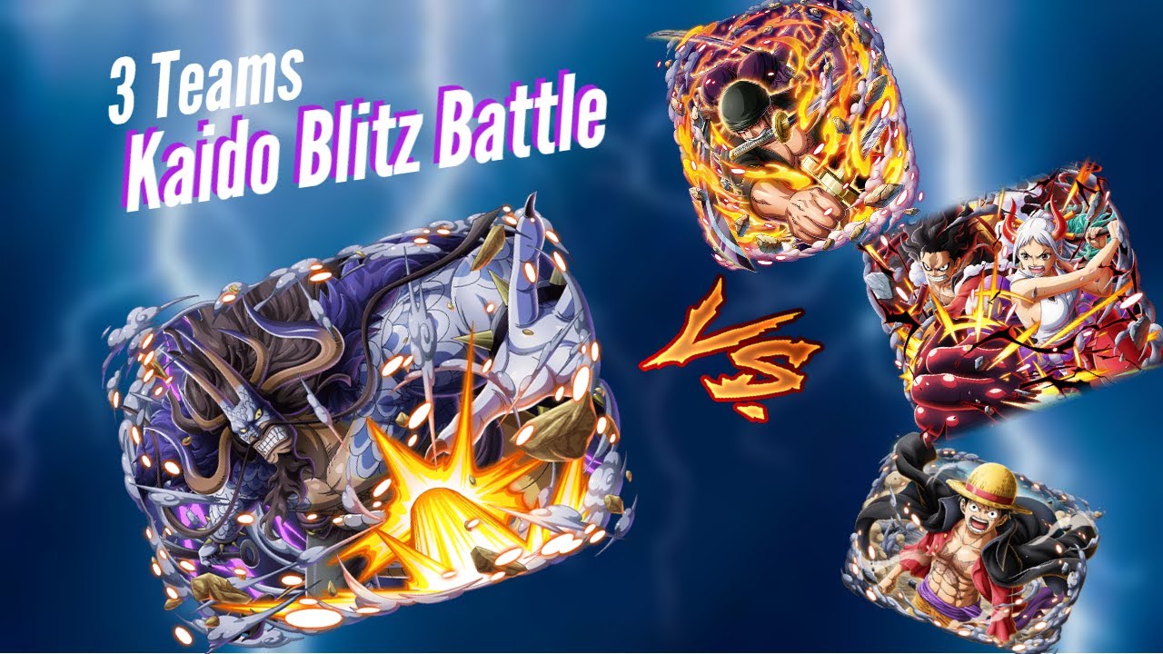 [OPTC] 3 Teams vs Kaido 9th Anniversary Blitz Battle - YouTube