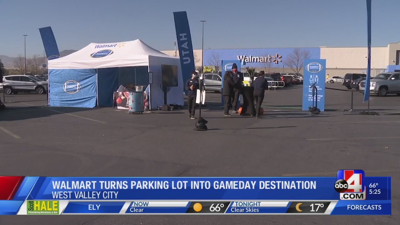 Utah Walmart turns parking lot into gameday destination - YouTube