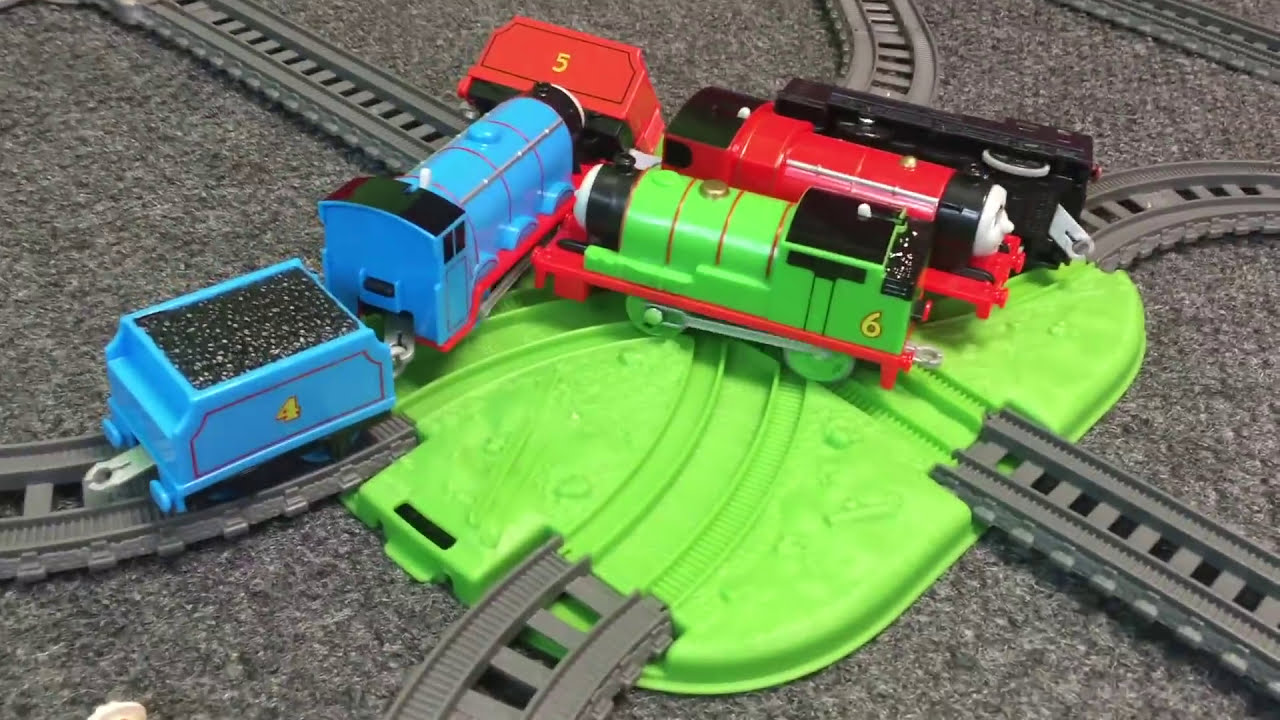 Track Master Battle James, Percy, Gordon, Devious Diesel Toy Trains ...