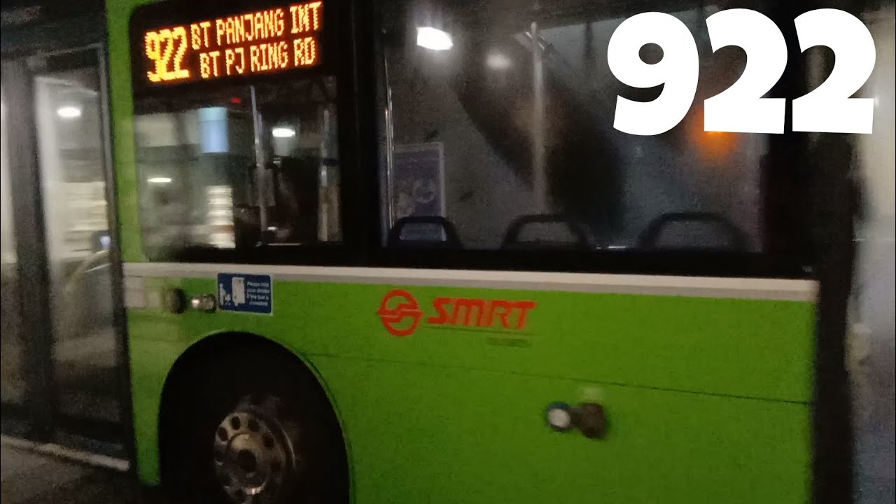 SG5780L - [SMRT] Man A95 Euro 5 (Batch 2) on service 922 - YouTube