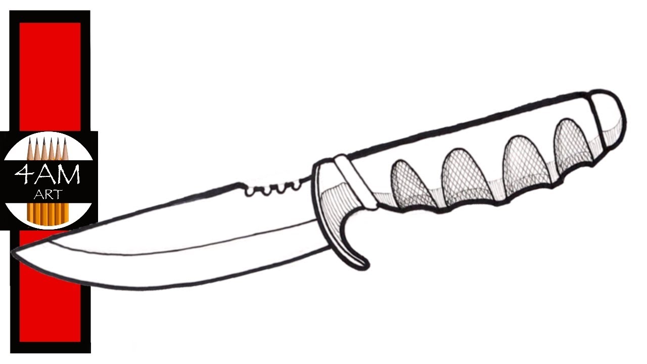 How to Draw a KNIFE (pen and ink) - YouTube
