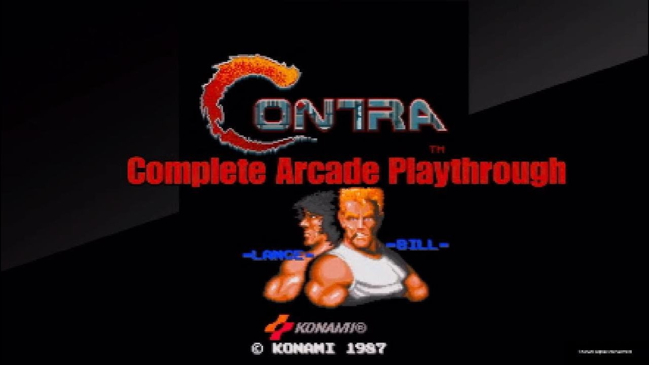 Contra Complete Arcade Playthrough - YouTube