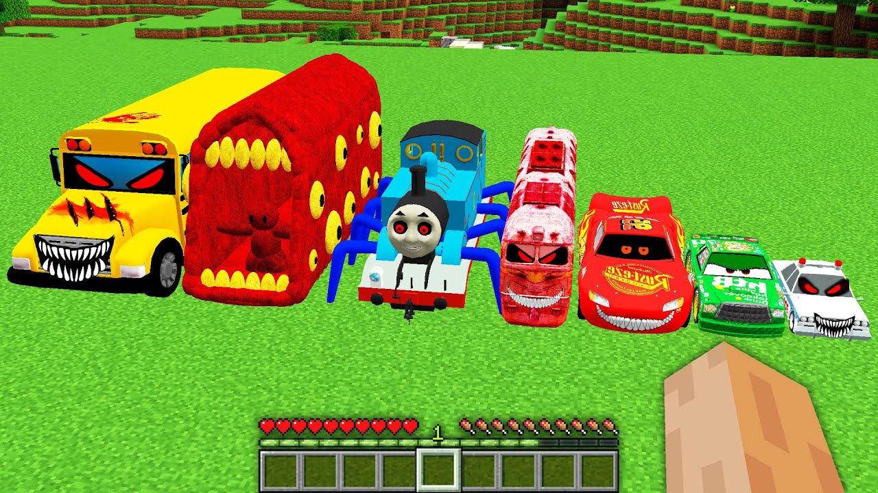 SUMMON CARS of ALL SIZE POLICE CAR & CHICK & MCQUEEN & SCHOOL BUS ...