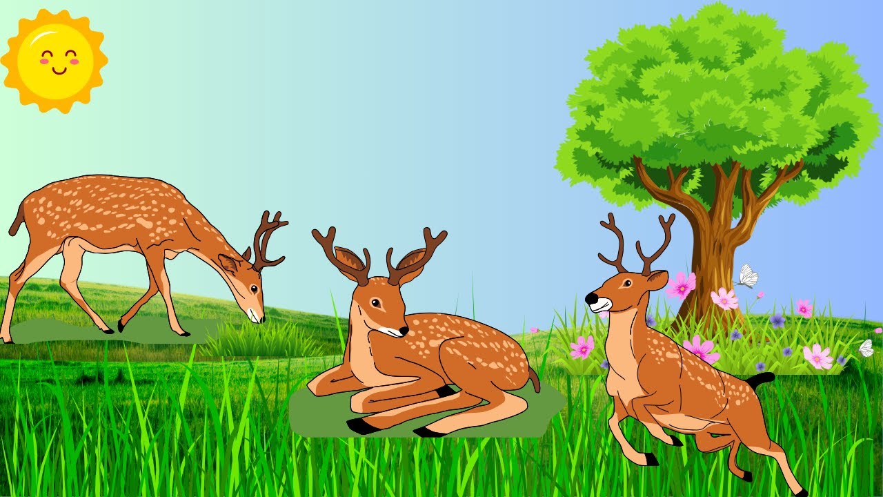 The three deer story | English Short Moral Stories for kids | The Proud ...