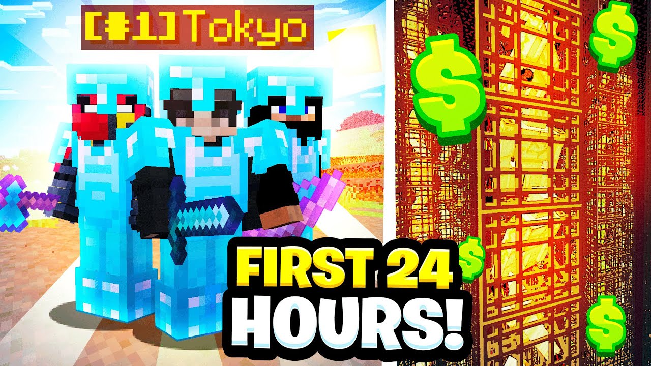 THE *GREATEST* FIRST 24 HOURS! (F-TOP #2) | Minecraft Factions ...