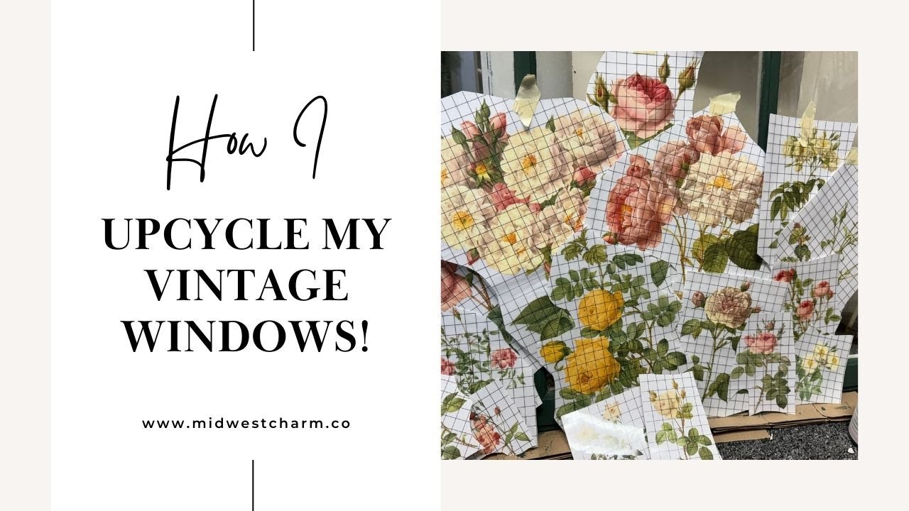 DIY How I upcycle old windows - YouTube