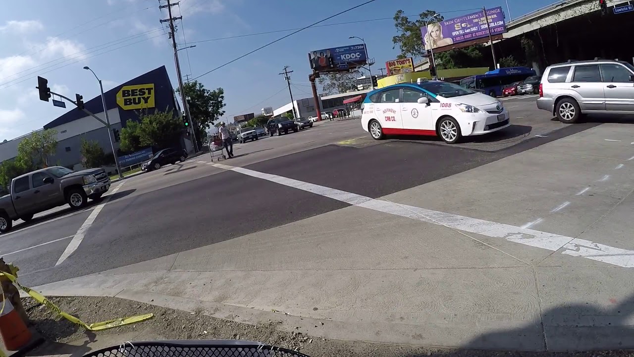 DISABLED ON SCOOTER DANGER OBSTICLES SAWTELLE WLA - Mobility Mary - YouTube