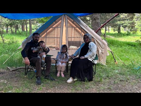Yeni büyük şişme çadırımızla kamp sezonunu açtık