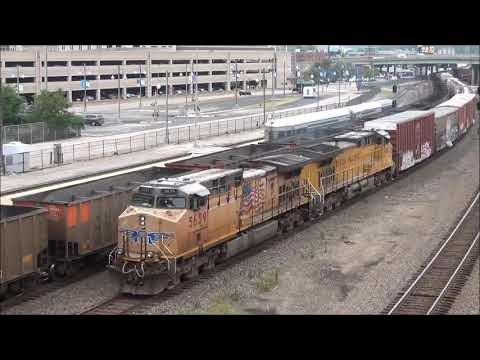 UP WB 1x1 KCLX Coal Train Meets UP EB Mixed Freight/Auto Train. Kansas City, MO 8/24/24 - YouTube