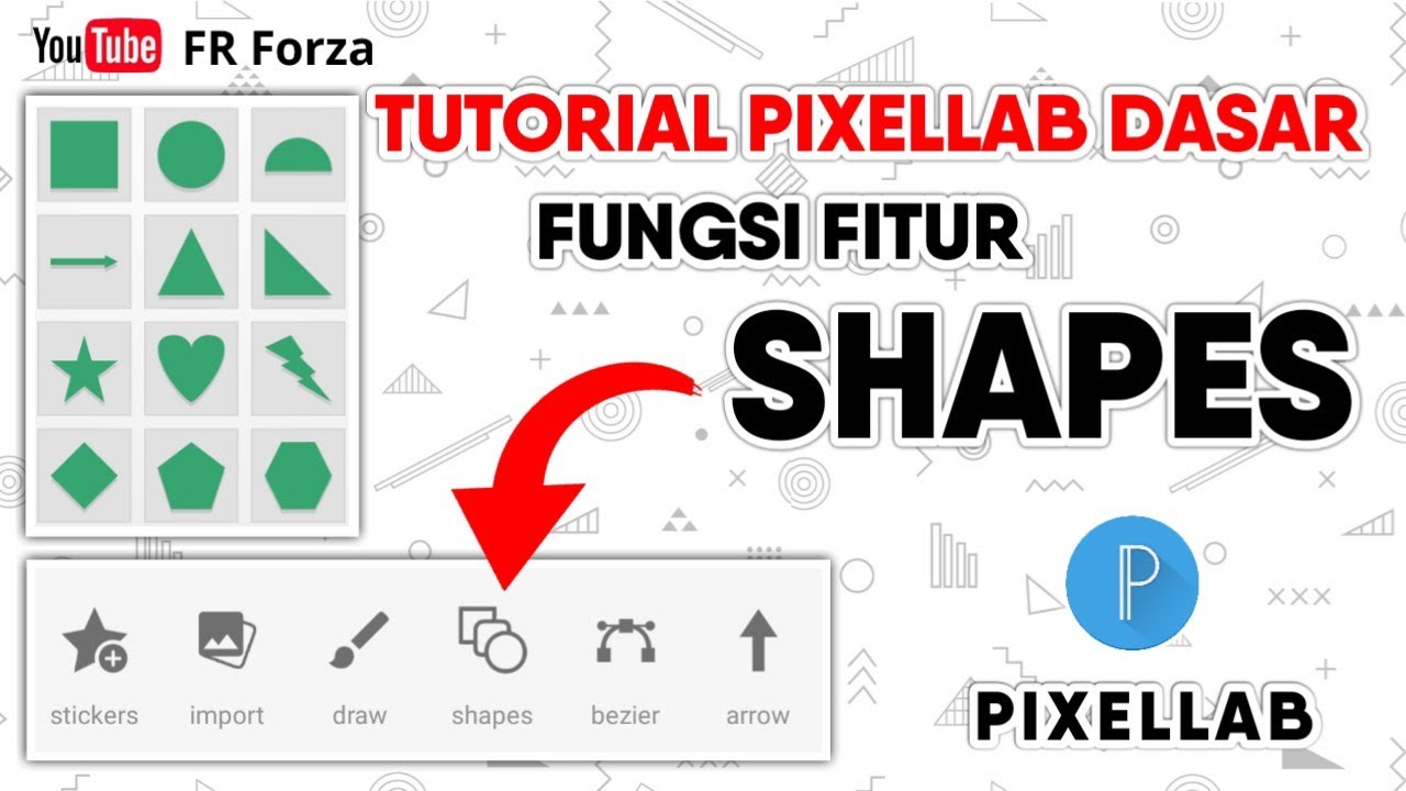 Fungsi Fitur Shapes di Aplikasi Pixellab - YouTube